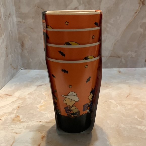 Peanuts | Dining | Peanuts Bamboo Plastic Halloween Themed Picnic Set ...